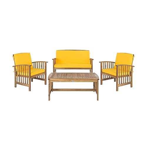 Click here for Rocklin 4Pc Outdoor Seating Set - Teak Look/ prices