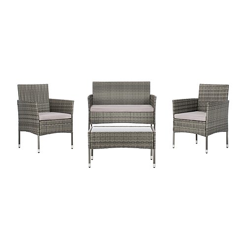 Click here for Abdul 4PC Outdoor Living Set - Grey prices