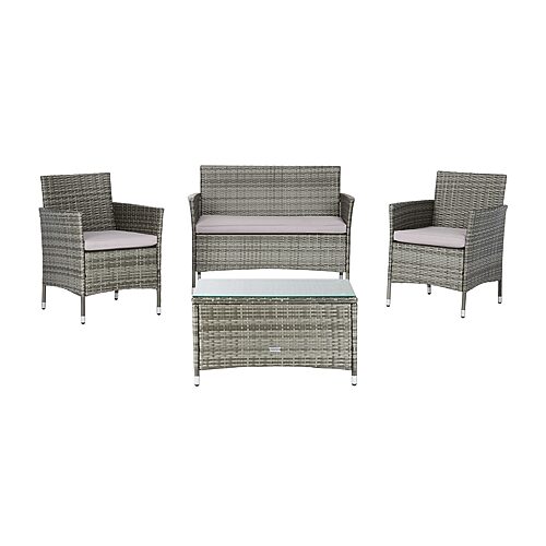 Click here for Bandele 4PC Outdoor Living Set - Grey prices
