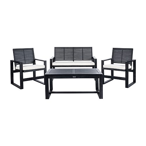 Click here for Ozark 4 Pc Outdoor Living Set - Black wash prices