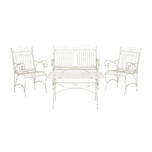 Click here for Leah Patio 4-pc. Iron Conversation Set  One Size... prices