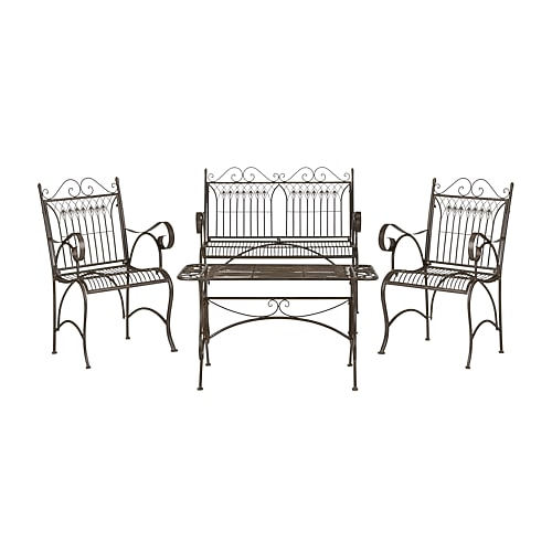Click here for Leah Patio 4-pc. Iron Conversation Set  One Size... prices