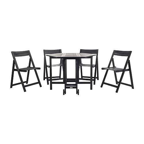 Click here for Kerman Outdoor Dining Set - Black prices