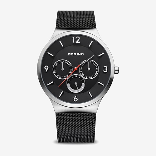 Click here for Bering Mens Black Stainless Steel Bracelet Watch 3... prices