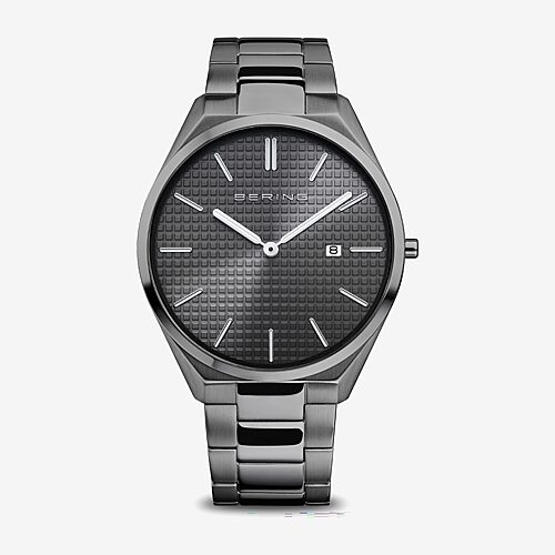 Click here for Bering Mens Black Stainless Steel Bracelet Watch 1... prices