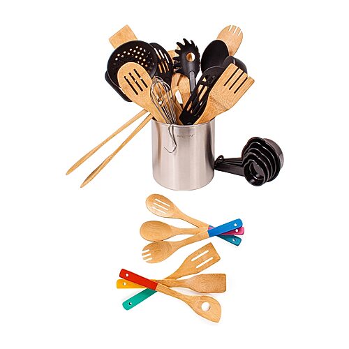 Click here for BergHOFF Studio 29pc Nylon And Bamboo Kitchen Uten... prices