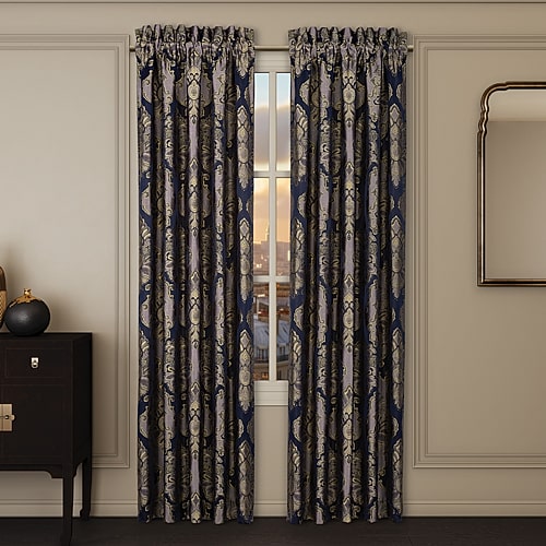 Click here for Five Queens Court Briarwood Rod Pocket Room Darken... prices