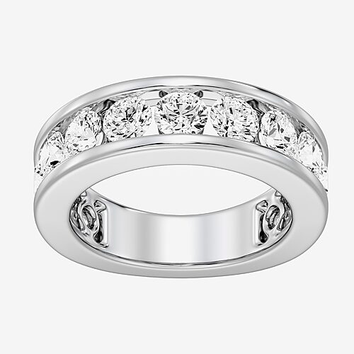 Click here for (F / Si1-Si2) Womens 4.5MM 3 CT. T.W. Lab Grown Wh... prices