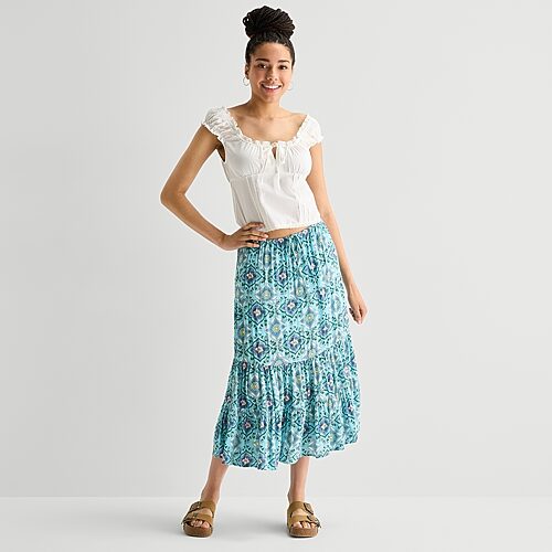 Click here for Arizona Womens Juniors Maxi Skirt  X-small  Blue prices