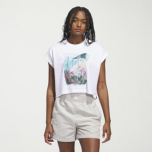 Click here for adidas Womens Summer Romance Crewneck Graphic Cott... prices