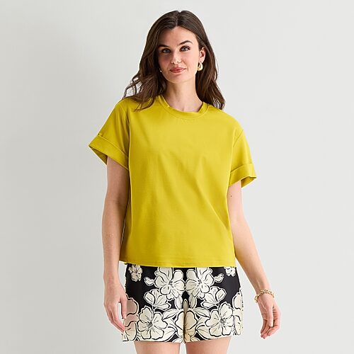 Click here for Worthington Womens Crew Neck Short Sleeve T-Shirt... prices