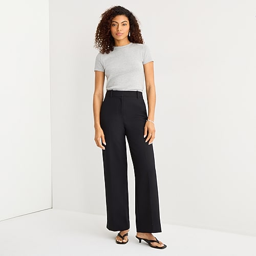 Click here for a.n.a Womens Wide Leg High Rise Trouser  12 Long... prices