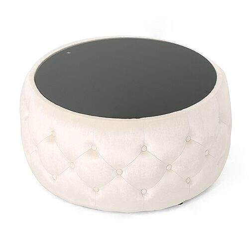 Click here for Chana Ottoman  One Size  Beige prices