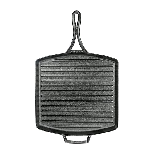 Lodge Cookware Blacklock Triple Seasoned Cast Iron 12 Square Grill Pan  One Size  Black