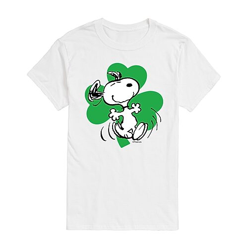 Click here for Mens Peanuts Snoopy Clover T-Shirt - White prices