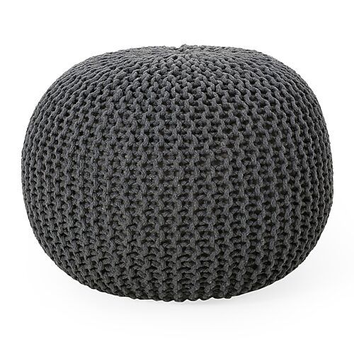 Click here for Nahunta Modern Knitted Cotton Pouf Ottoman  One Si... prices