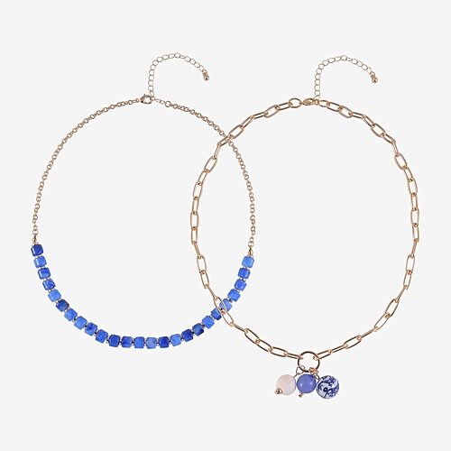 Click here for Mixit Womens 2-pc. Necklace Set  One Size  Yellow prices