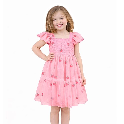 Click here for Lilt Little Girls Short Sleeve Flutter A-Line Dres... prices