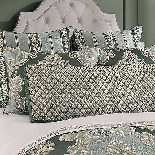 Click here for J Queen New York Alina Bolster Decorative Pillow... prices