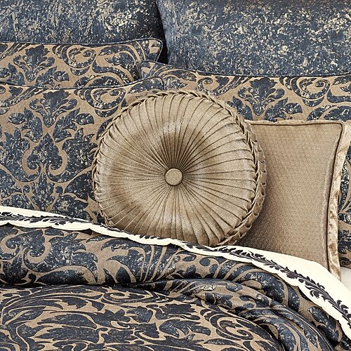 Click here for Queen Street Gildestone Round Throw Pillow  One Si... prices