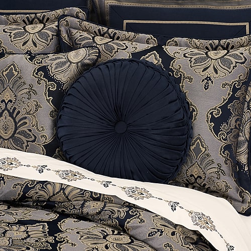 Click here for Five Queens Court Briarwood 1 Pair Round Throw Pil... prices