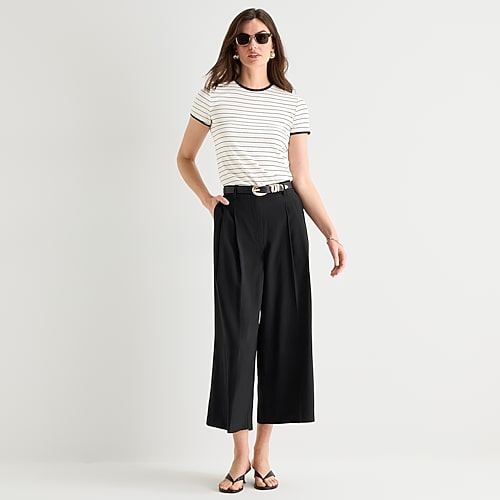Click here for Worthington Womens Cropped Everyday Pant  6  Black prices