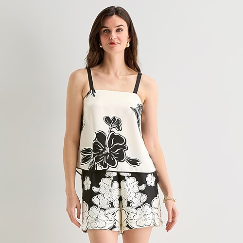 Click here for Worthington Womens Square Neck Sleeveless Shell  X... prices
