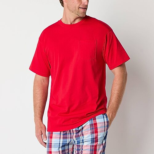 Click here for St. Johns Bay Mens Crew Neck Short Sleeve Pajama T... prices
