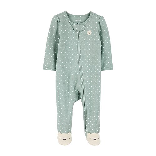 Click here for Carters Bear Baby Girls Dots Sleep and Play  3 Mon... prices