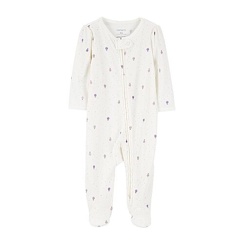 Carters Hot Air Balloon Baby Girls Sleep and Play  Newborn  White