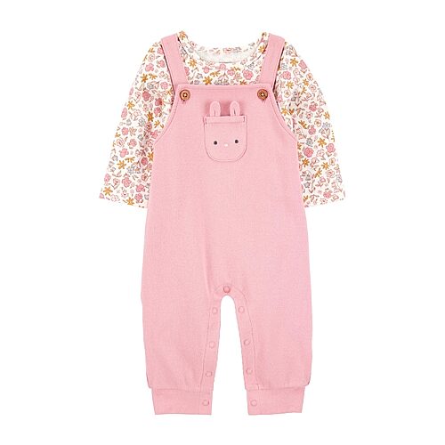 Click here for Carters Baby Girls 2-pc. Jumpsuit Set  Newborn  Pi... prices