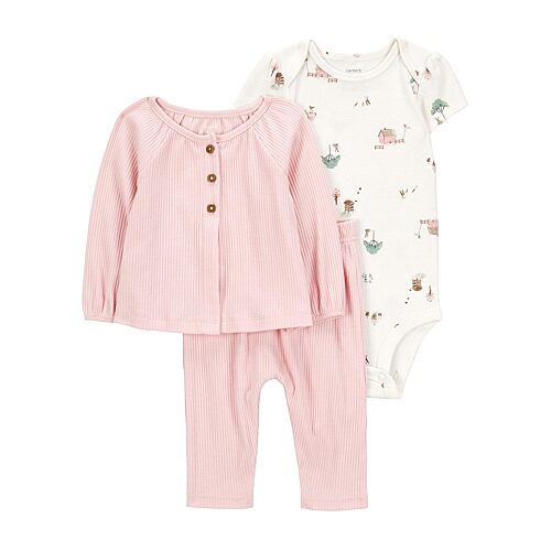 Click here for Baby Girl (NB-12M) Carters(R) 3pc. Home Grown Flor... prices