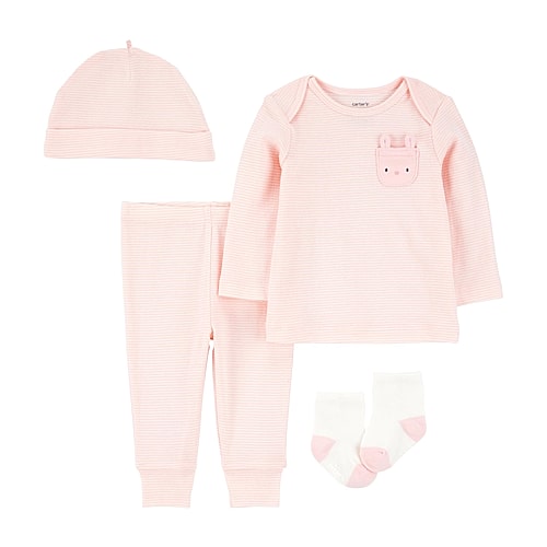 Click here for Carters Baby Girls 4-pc. Pant Set  9 Months  Pink prices