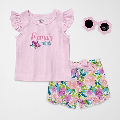Click here for Baby Essentials Baby Girls 3-pc. Short Set  12 Mon... prices