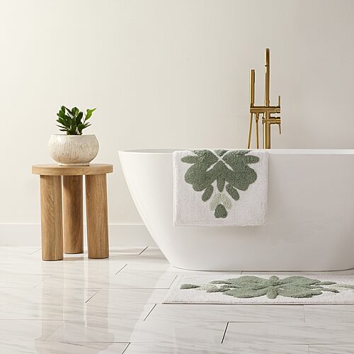 Click here for ienjoy Home Floral Cotton Bath Mat  34 x 21 - Flow... prices