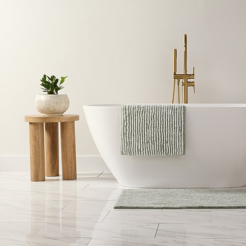 Click here for ienjoy Home Pinstripe Cotton Bath Mat  34 x 21 - S... prices