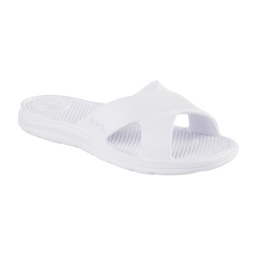 Click here for Totes Womens Slide Sandals  9  White prices