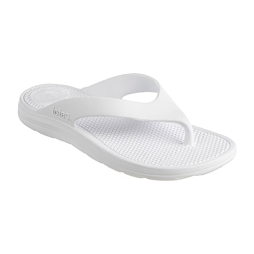 Click here for Totes Womens Totes Flip-Flops  7  White prices