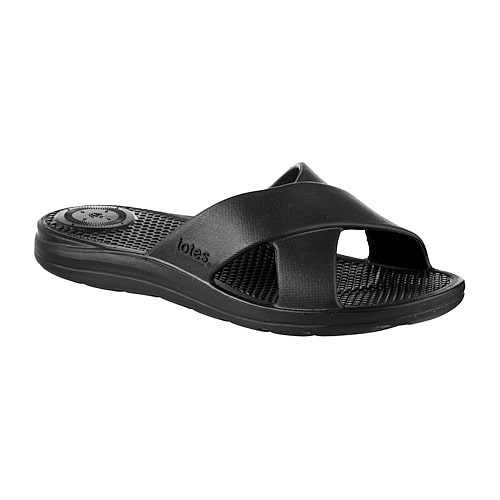 Click here for Totes Womens Slide Sandals  8  Black prices