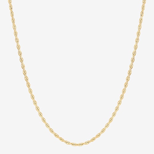 Click here for Womens 10K Gold 22 Inch Rope Chain Necklace  One S... prices