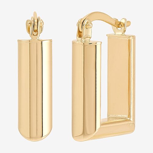 Click here for Gold Addiction Womens 10K Gold 17.9mm Rectangular... prices