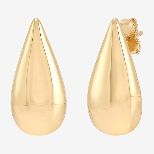 Click here for Gold Addiction 10K Gold 20mm Stud Earrings  One Si... prices