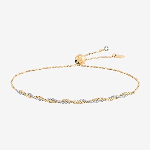 Click here for Made in Italy Womens 14K Gold Bolo Bracelet  One S... prices