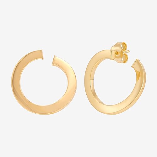 Click here for Made in Italy 10K Gold 21mm Stud Earrings  One Siz... prices