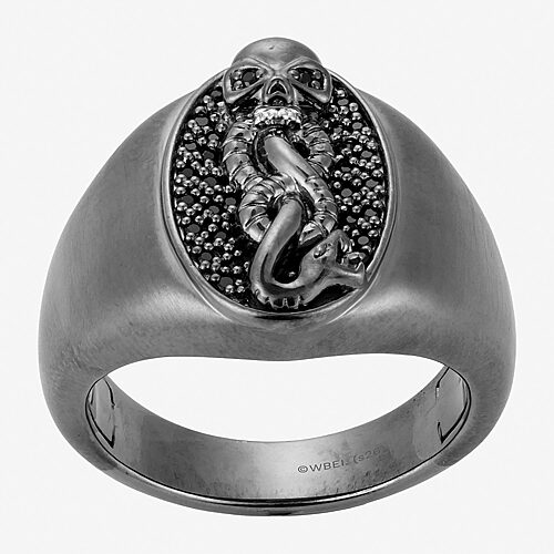 Click here for Harry Potter Mens Genuine Black Spinel Sterling Si... prices
