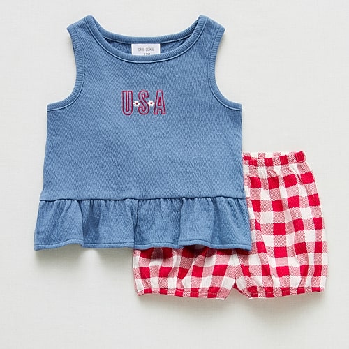 Click here for Okie Dokie Baby Girls 2-pc. Short Set  3 Months  B... prices