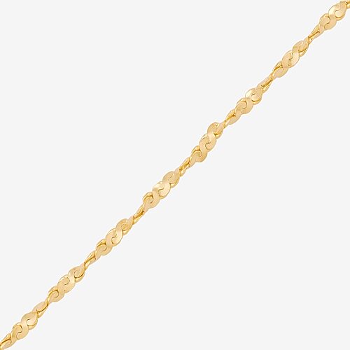 Click here for Made in Italy Womens 14K Gold Over Silver 9 Inch S... prices