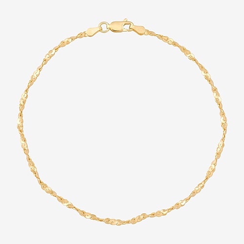 Click here for Made in Italy Womens 14K Gold Over Silver 9 Inch S... prices