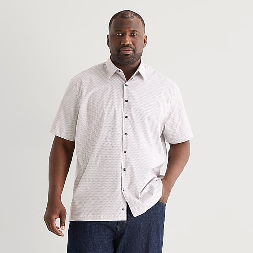 Click here for Stafford Mens Short Sleeve Regular Fit Big and Tal... prices