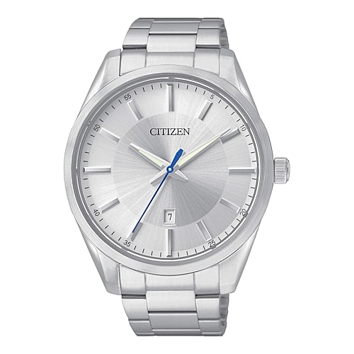 Click here for Citizen Mens Silver-Tone Dial Stainless Steel Watc... prices